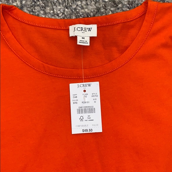 J. Crew | Tops | Orange Tshirt | Poshmark